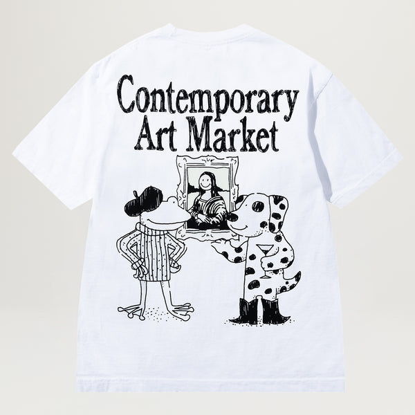 Market Smiley Museum UV Tee (White) - NewYakCity