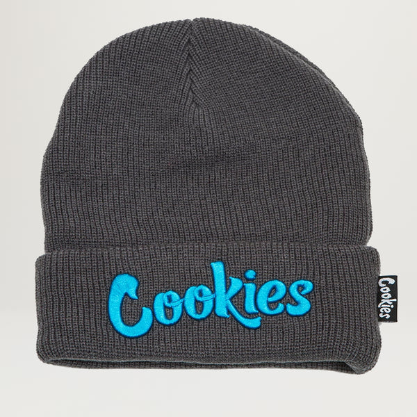 Cookies SF Original Thin Mint Embroidered Knit Beanie (Purple/White ...